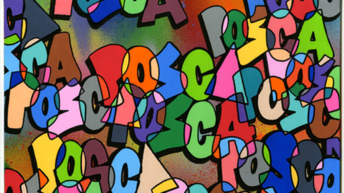 Cannibal Letters: compacted, intertwined lettering - Posca - Posca