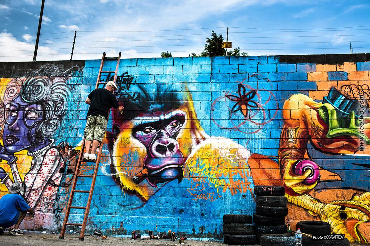 Noé Two, meeting of favela - Posca - Posca