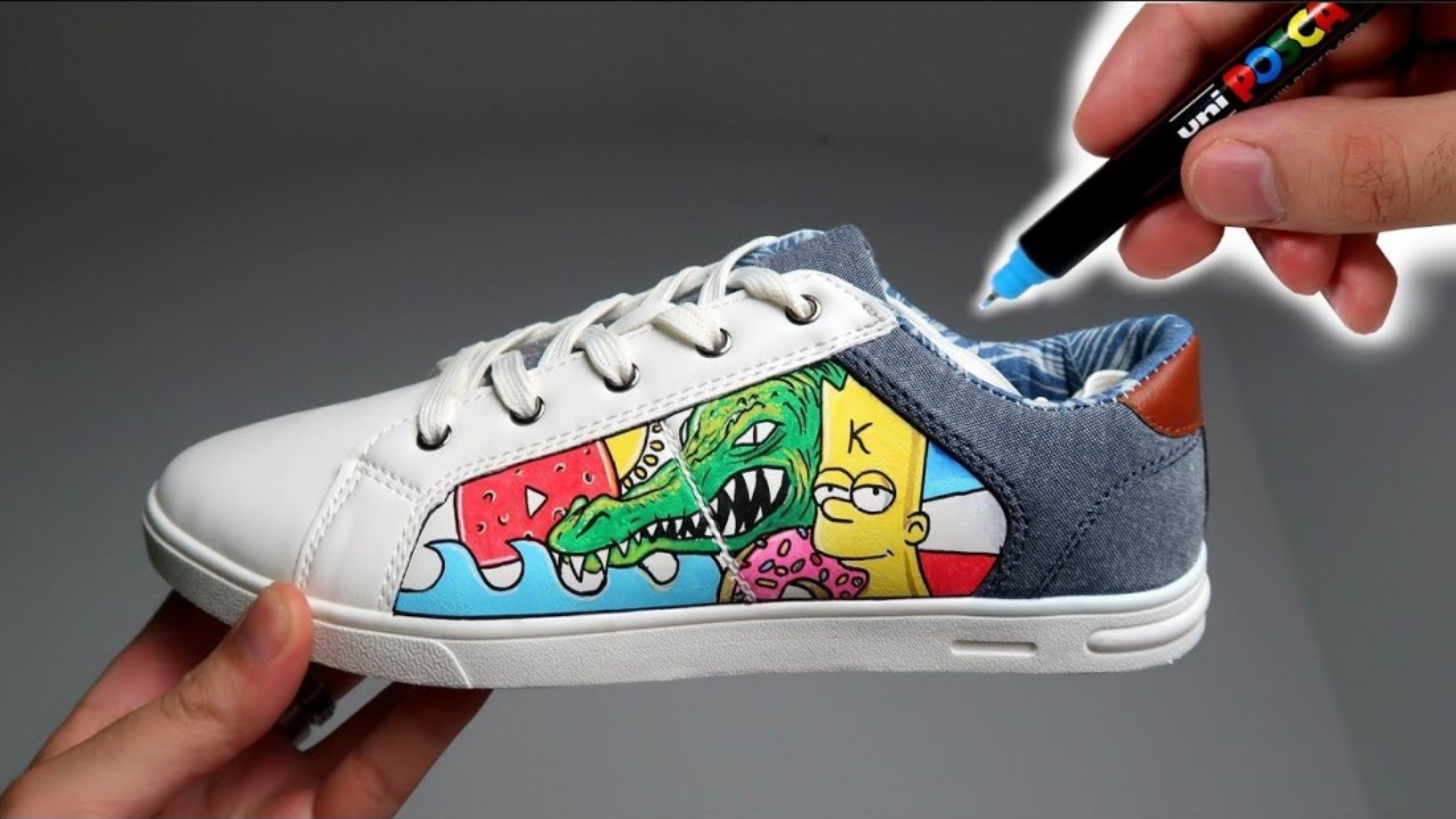 Le tuto sneakers custo de @TutoDraw - Posca - Posca