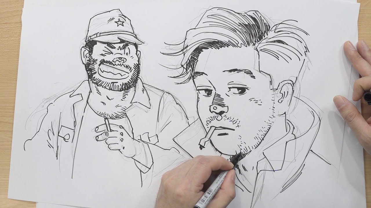 Quand Sansuke Yamada dessine les héros de 'Sengo' - Posca - Posca