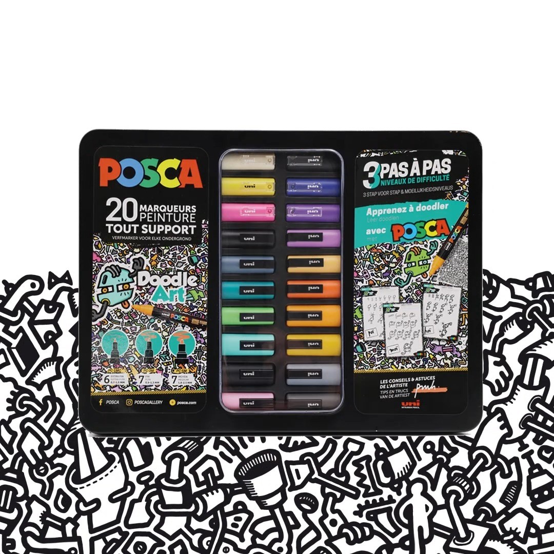 Découvrez la mallette Doodle Art PMH X POSCA, un ... - Posca - Posca