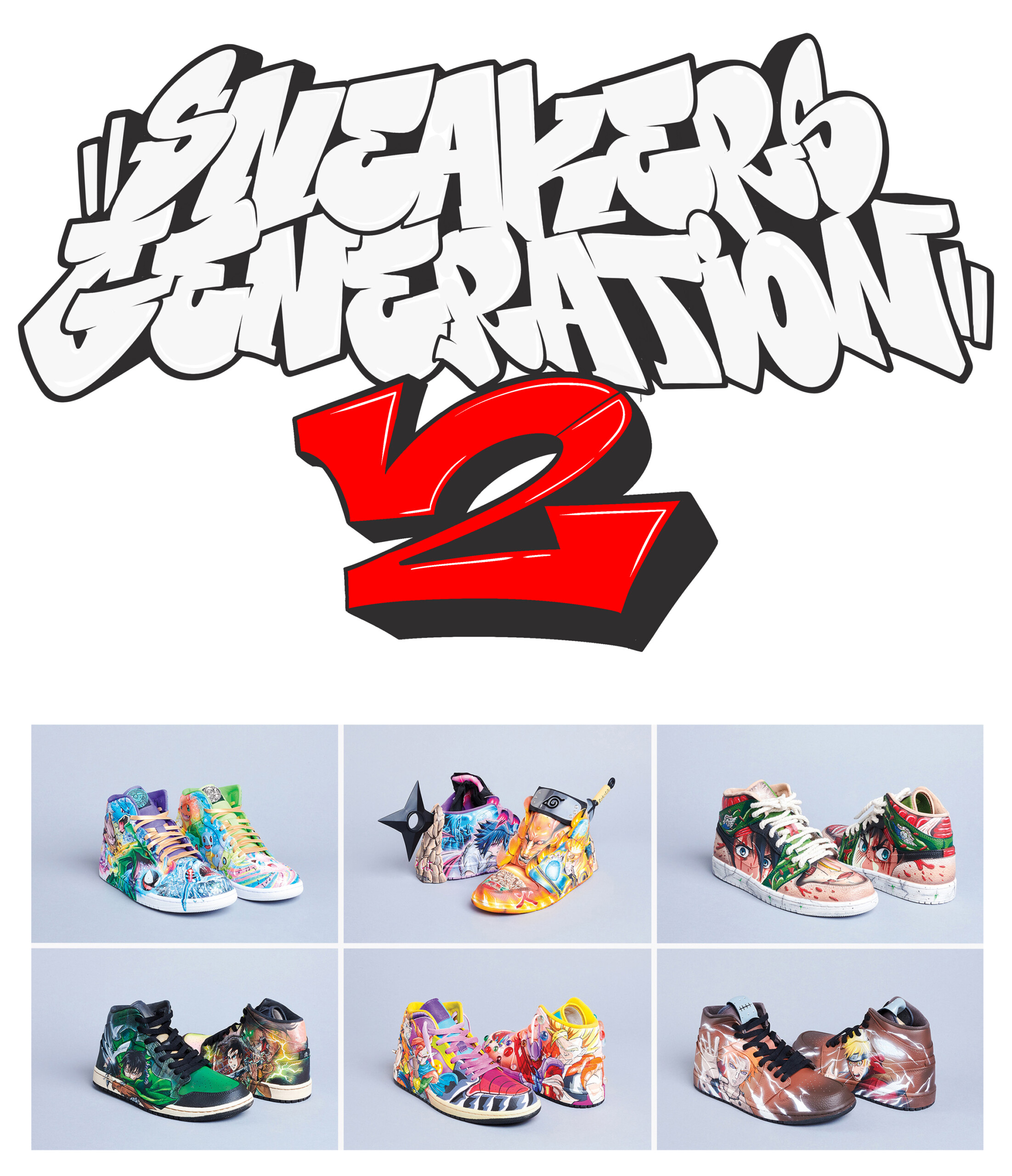 Sneakers Génération 2 à la galerie Sakura - Posca - Posca