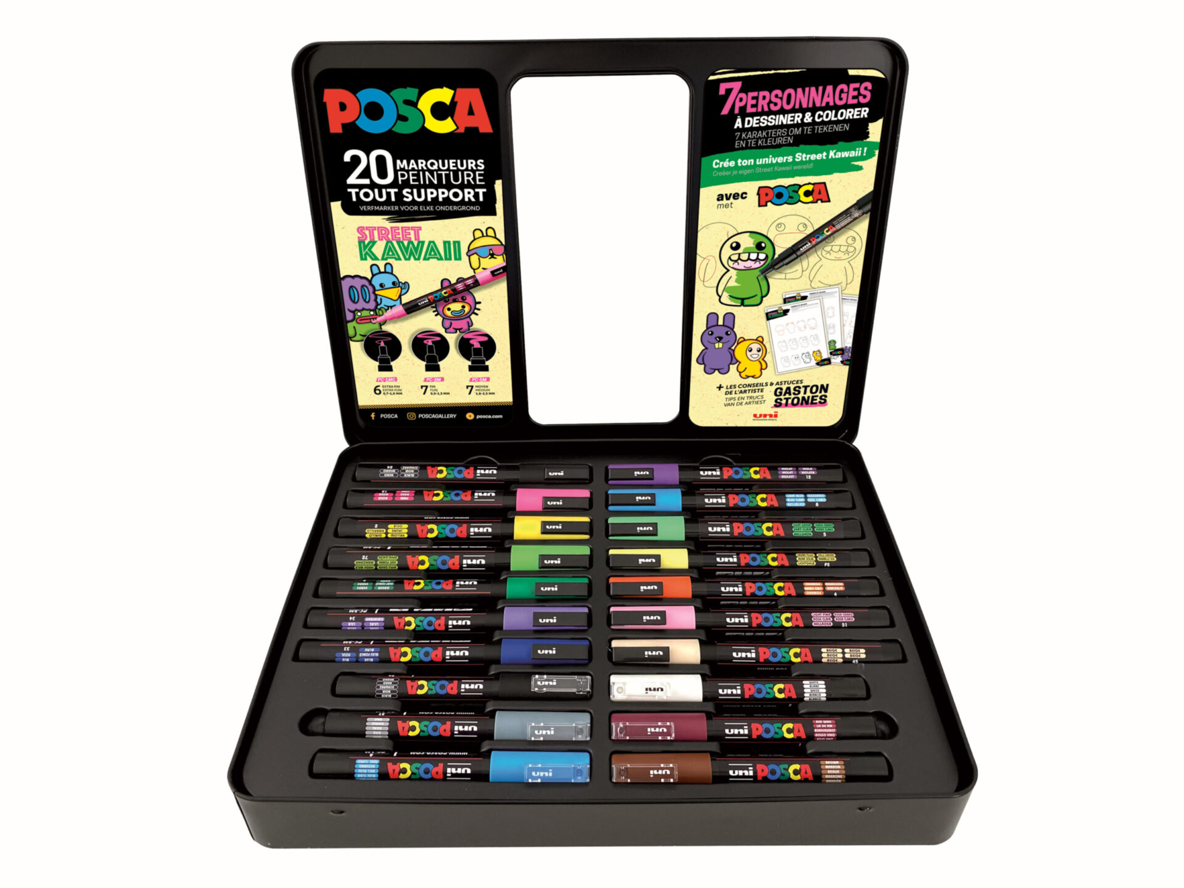 la mallette STREET KAWAII de Gaston Stones - Posca - Posca