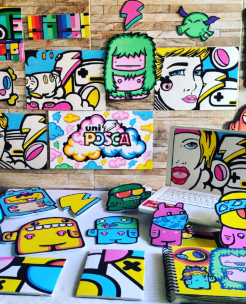 la mallette STREET KAWAII de Gaston Stones - Posca - Posca