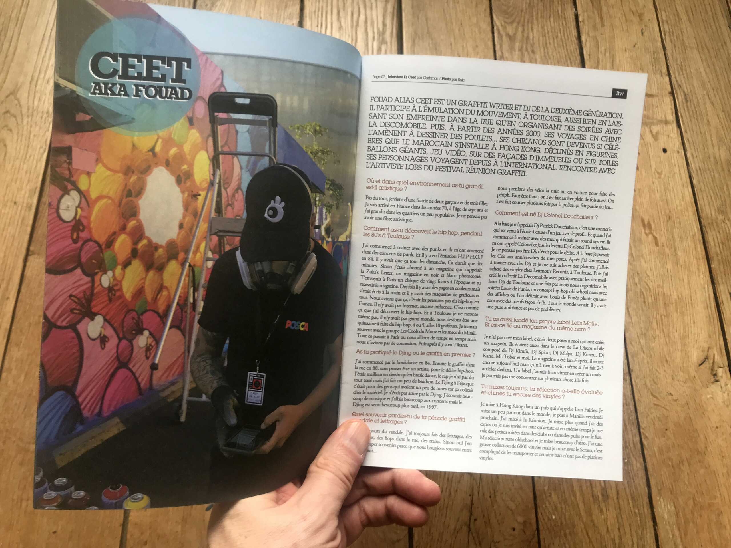 L'artiste graffiti CEET dans le nouveau magazine Star Wax - Posca - Posca