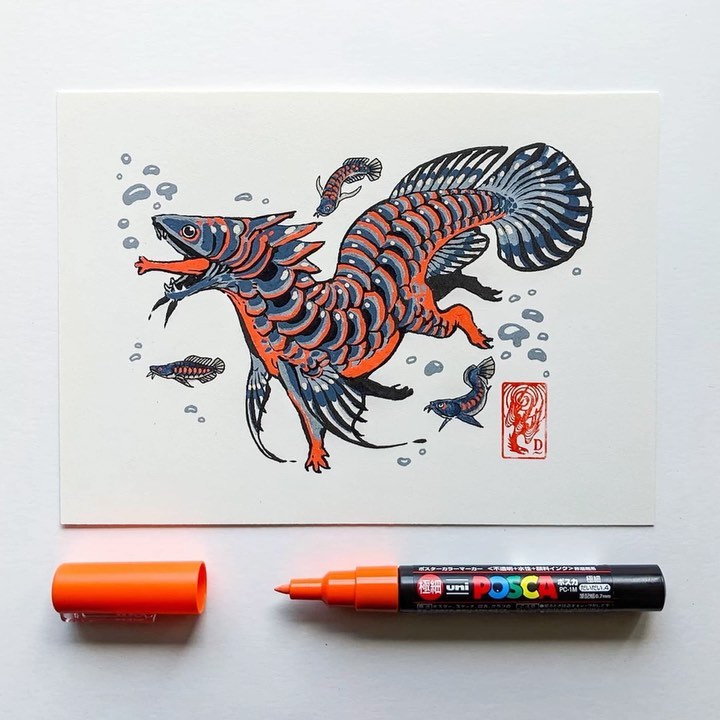 Fish by Diana! - l’artiste canadienne @thingsby... - Posca - Posca
