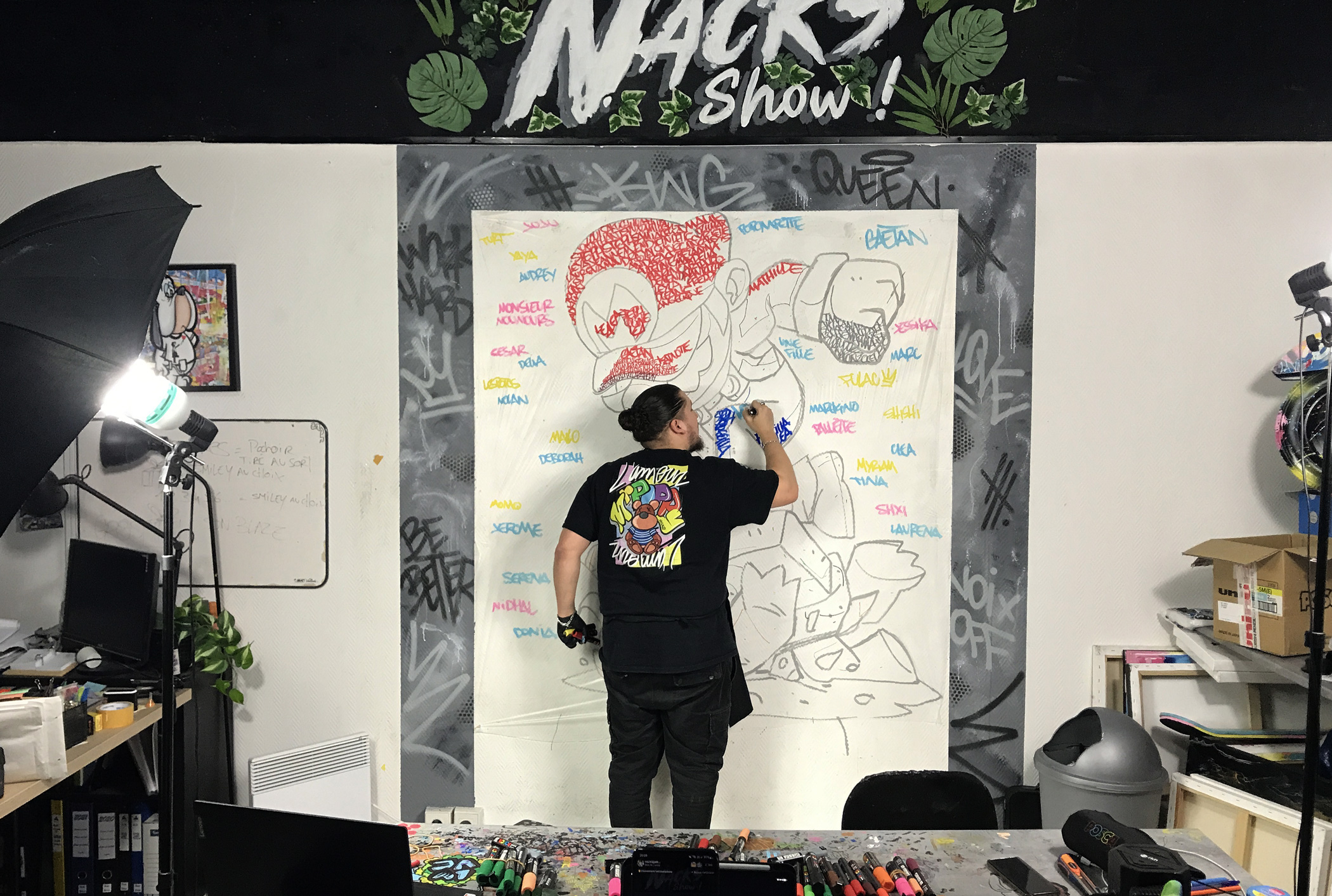 Nacks & la Voix Off pour une fresque interactive à la Foire de Paris ...