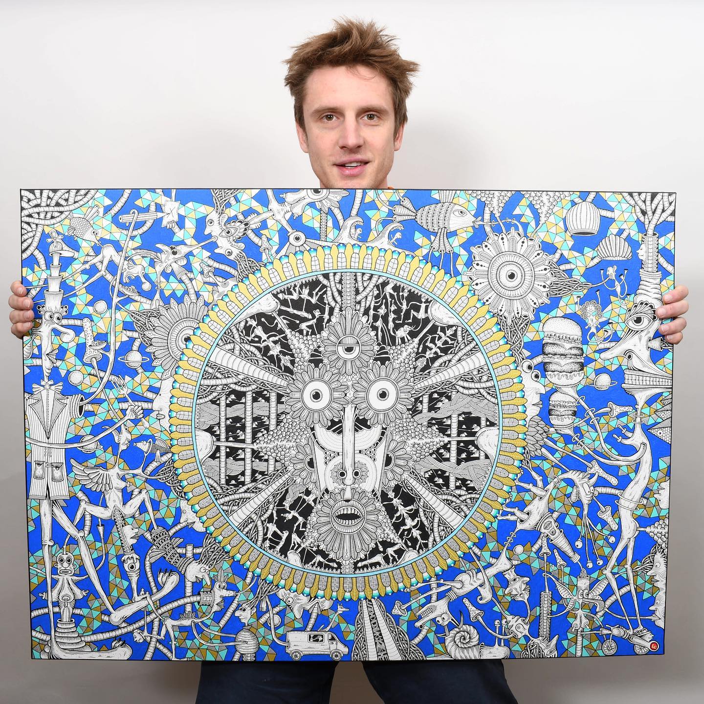 au fin fond des détails de Léonard Combier - Posca - Posca